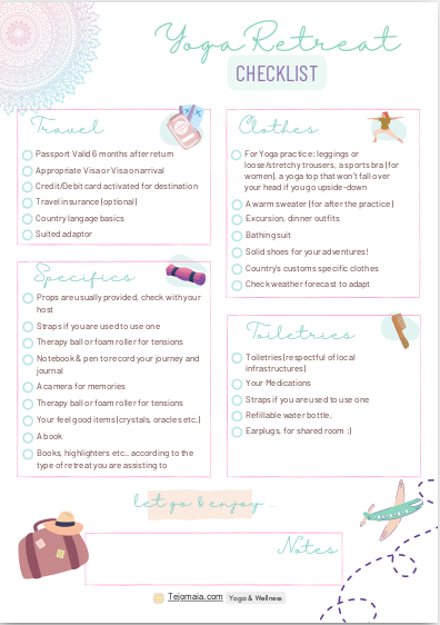 Packing Peace: What to Bring to Your Yoga Retreat - Tejomaïa